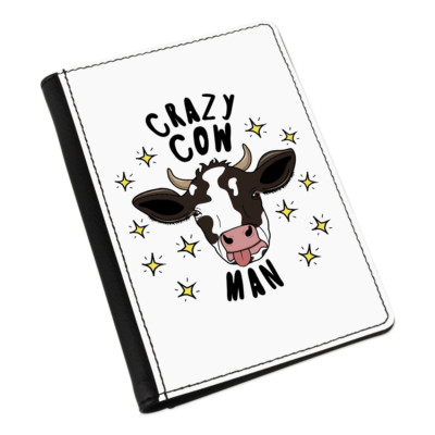 Loco Vaca Hombre Stars Funda de Pasaporte Funda Cartera - Divertido ...