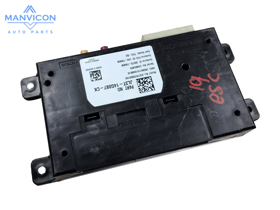 2017-2019 Ford Escape Telematics Communcation Control Module JL3T ...