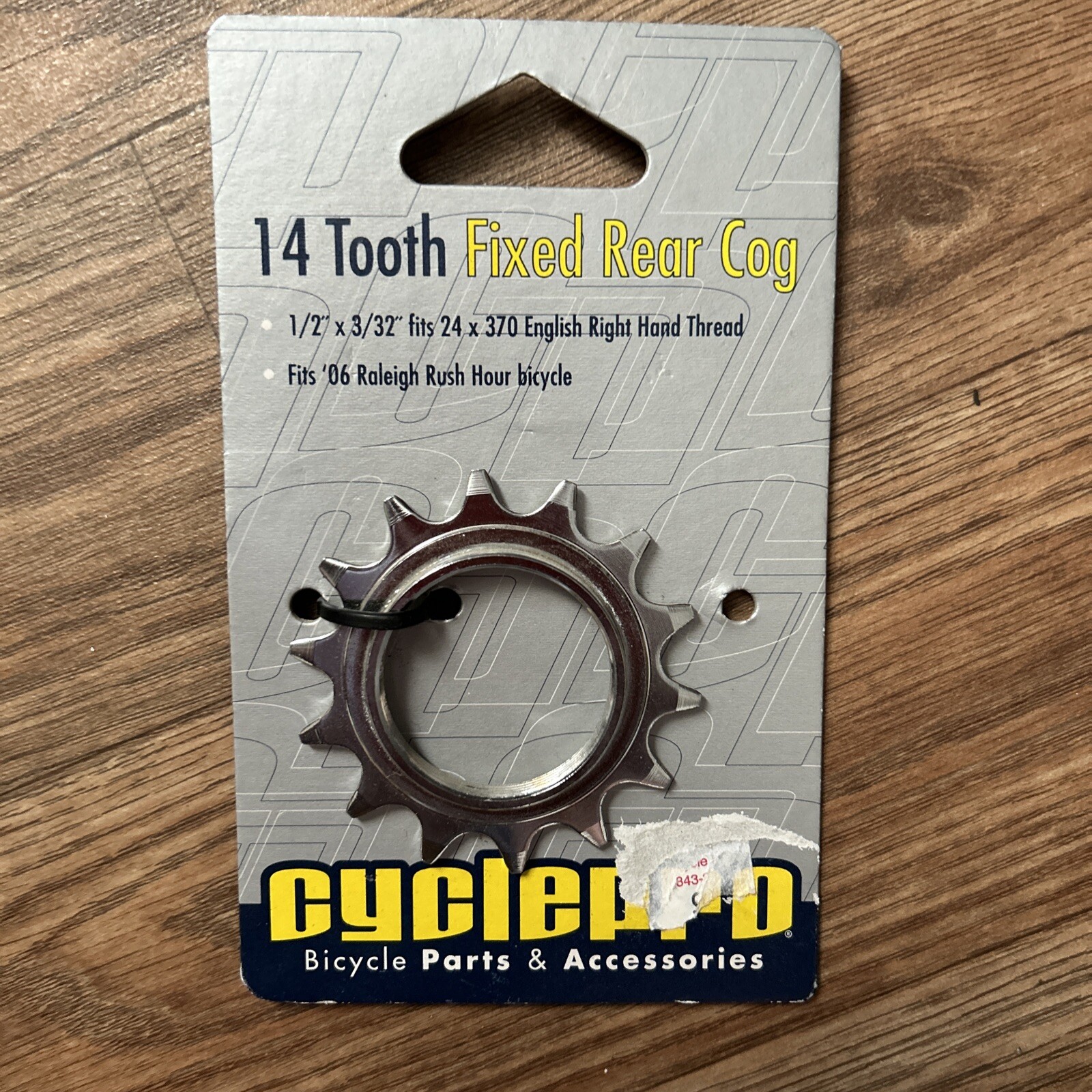 Cycle pro 14T FIXED GEAR COG - STAINLESS STEEL TRACK 14 TOOTH 1/8 INCH ...