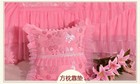 Lace Red Pink Wedding Luxury Royal Bedding Set Bedspread Flat Sheet ...