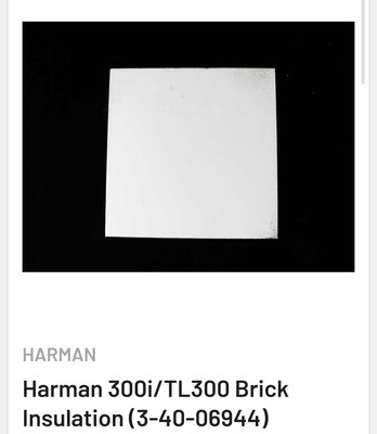 Harman 300i/TL300 Brick Insulation #3-40-06944 | eBay