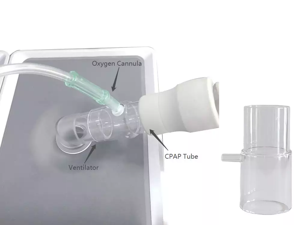 Cpap Connector Adapters Oxygen Enrichment adapter Attachment Tubing ...