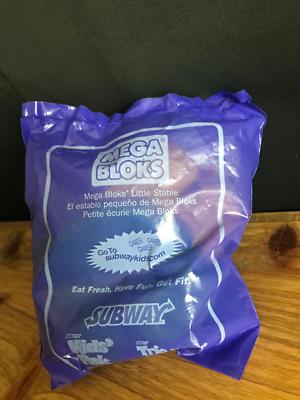 2005 Subway KIDS MEAL TOY MEGA BLOKS LITTLE STABLE SEALED NEW FAST FOOD ...