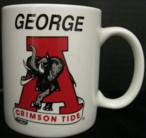UNIVERSITY OF ALABAMA CRIMSON TIDE & BIG AL ON FRONT PERSONALIZED MUG ...