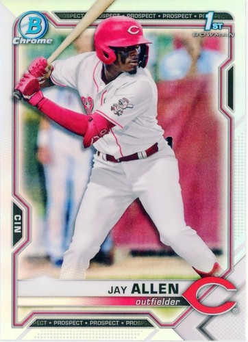 G030 JAY ALLEN RC 2021 BOWMAN CHROME DRAFT 1ST REFRACTOR #BDC-11 ...