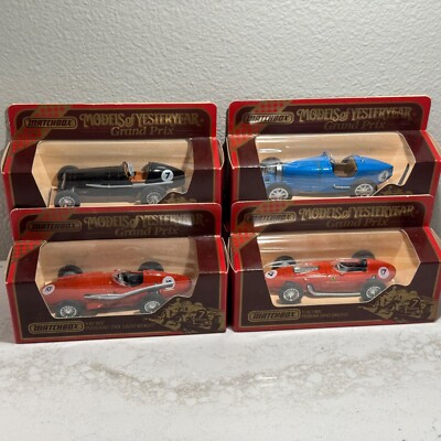 Matchbox Models of Yesteryear, Lot of 4 GRAND PRIX Cars. New in Boxes ...