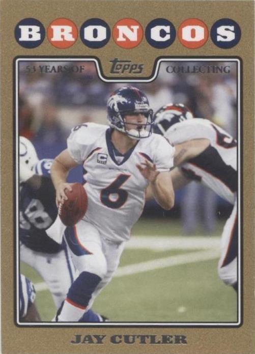 2008 Topps - Jay Cutler #9 Gold Border /2008 for sale online | eBay