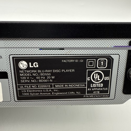 LG Blu Ray and DVD Player Model BD550 Wifi Netflix With Remote | eBay