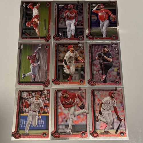 2025 Topps Chrome Baseball Team Set Cincinnati Reds | eBay