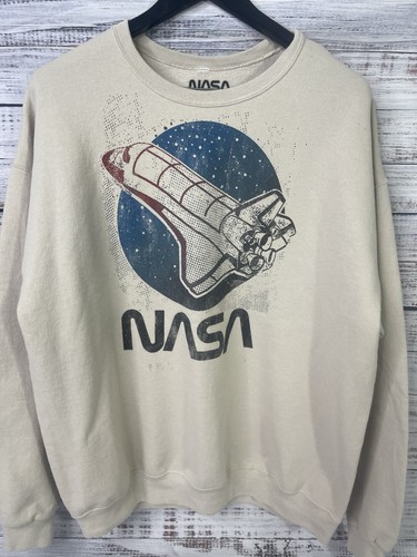 Women’s 2X NASA Space Crewneck Pullover Sweatshirt Long Sleeve Sweater ...