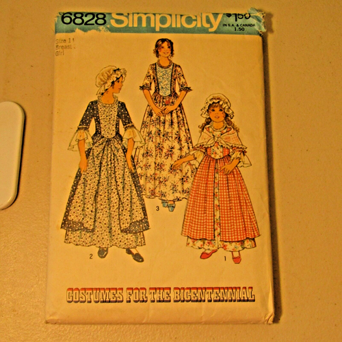 1970's Simplicity Girls' Costume for the Bicentennial Pattern 6828 Size ...