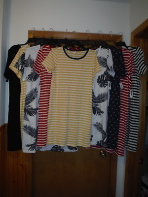 Short Sleeve Tee Dresses Old Navy ,LG,MD,SM, Stripe and Solid NWT | eBay