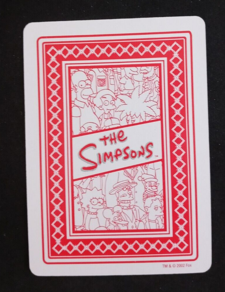 The Simpsons D'oh Ho Ho Ho Christmas Theme Collector Playing Card 8 ...