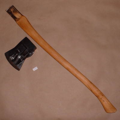 Vintage Chopper 1 One Log Splitting Axe Maul Spring Loaded w/ Wood ...