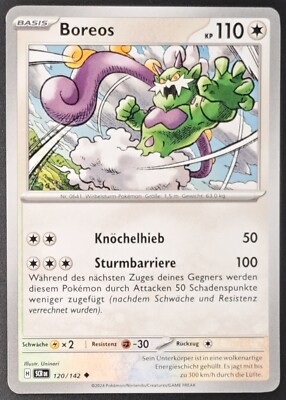 Pokemon Karte Boreos 120/142 Common - Stellarkrone SCR - TCG ...