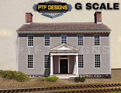 G Scale Scratch Built "Colonial House” Salt Box House Building Flat ...