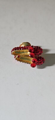 Ruby Red Slippers Brooch. 1" Tall, Red Rhinestones Dorothy Wizard Of Oz ...