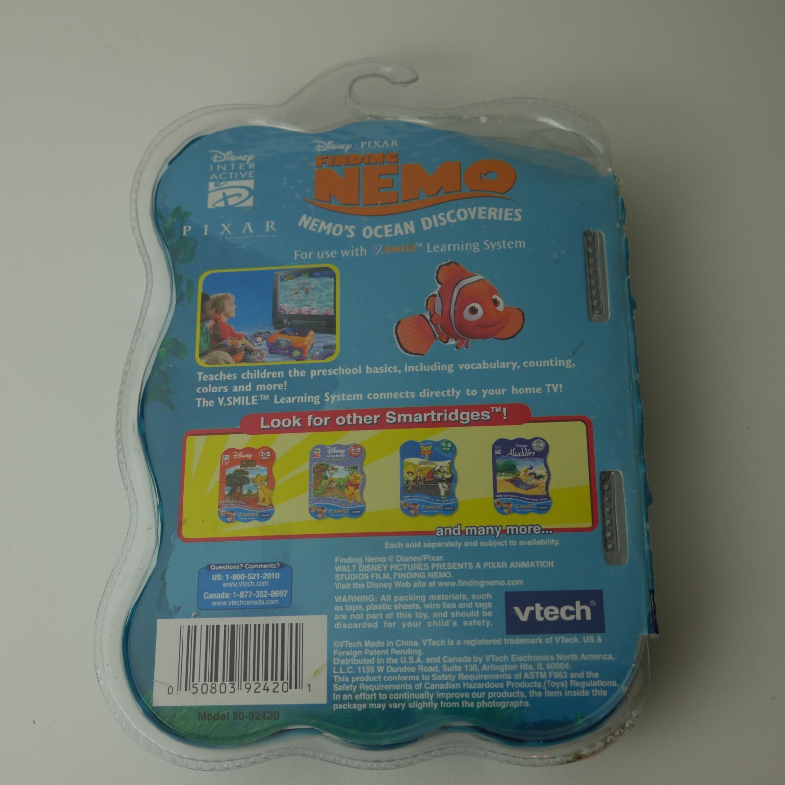 Disney Pixar Finding Nemo Nemo's Ocean Discoveries VTech V.smile for ...