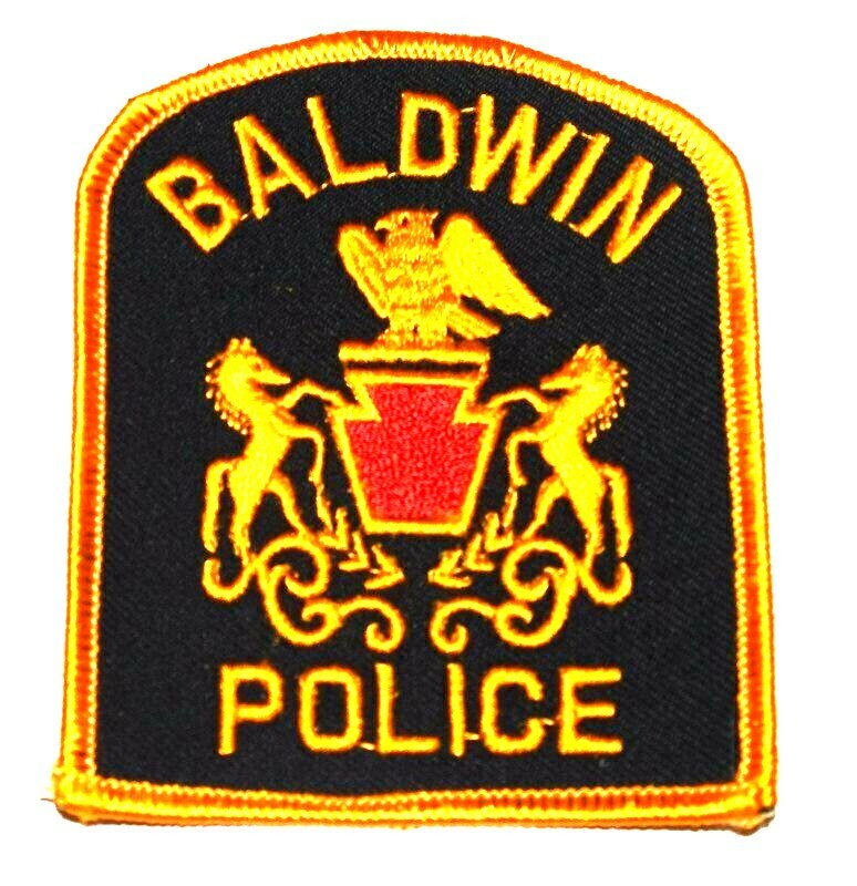 BALDWIN PENNSYLVANIA PA Sheriff Police Patch KEYSTONE STATE SEAL HORSES ...