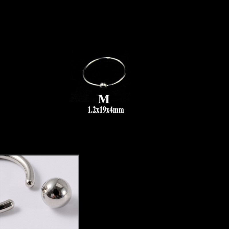 4PC Easy Fit Large Gauge BCR 3-12mm Heavy CBR Ball Closure Ring PA ...