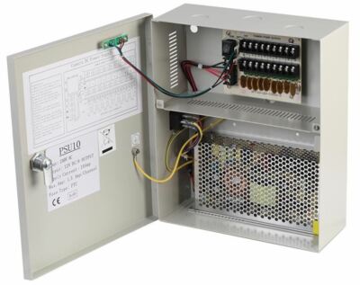 CCTV 10A 20A POWER SUPPLY 9CH 18CH DISTRIBUTION BOX DC Camera WALL ...