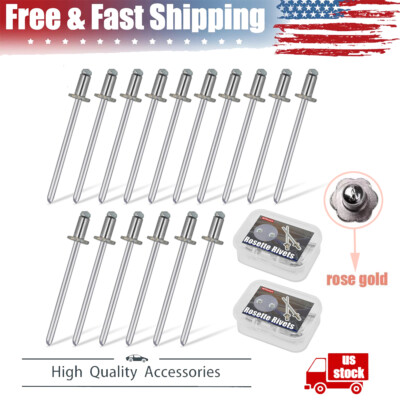 16x Nos Dash Rivets Stainless Steel for GM Ford Chrysler AMC VIN Door ...