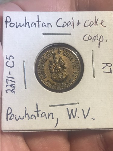 Collector Quality Coal Scrip Token .5 Cents - Powhatan Coal & Coke ...
