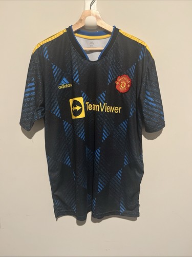CR7 Manchester United 21/22 Shirt Alternate Blue Yellow Third Kit ...
