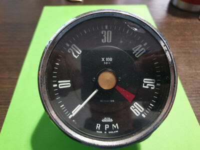 1960s British Jaeger Tachometer 6000 6K | 1310/00 | Analog | United ...