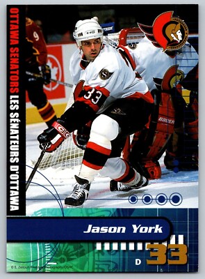 Jason York 2000-01 Ottawa Senators Team Issue | eBay