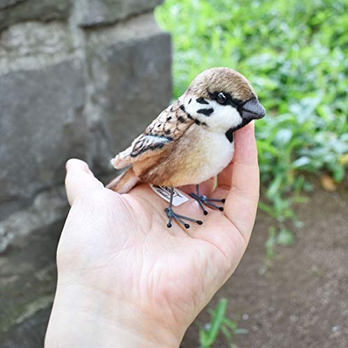 HANSA Sparrow Plush BH7019 10cm Realistic Small Bird Stuffed Animal ...