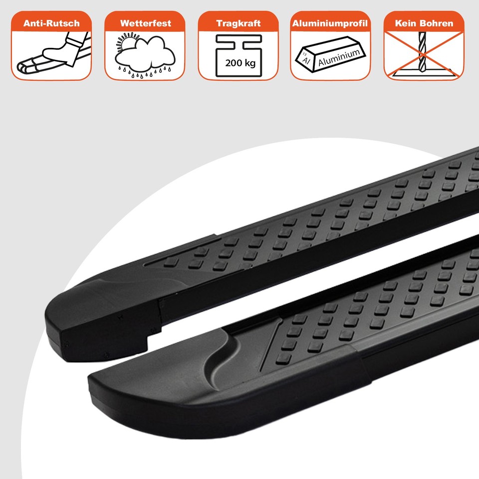 Pedane Auto Adatte Per DODGE NITRO 09-2006-12/2012 SOMA Nere Con ABE | eBay