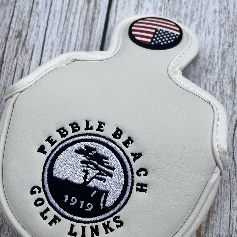 White Golf Half Mallet Putter Head Cover Magnetic Mid Mallet Putter ...