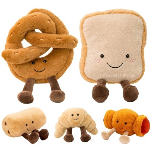 Croissant Food 7.5 Inch Stuffed Plush Toy Toddler Fluffy Dolls Kids ...