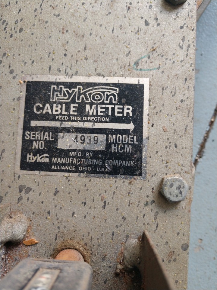 Hykon Model HCM Cable Wire Tubing Meter Counter Measurer | eBay
