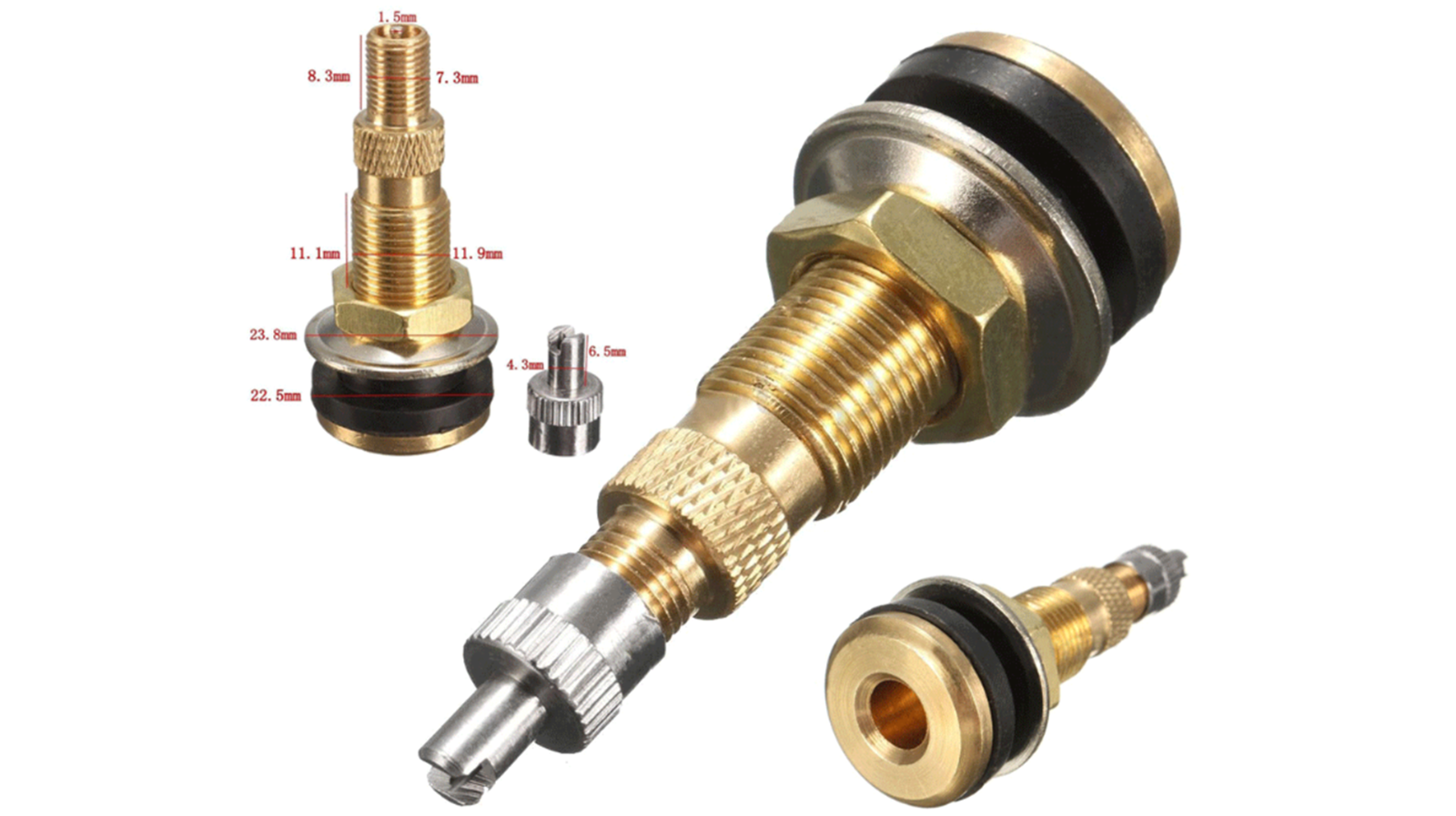Tractor Air Liquid-Water Tubeless Tire-Valve Stems Wheel-Rim TR618A ...