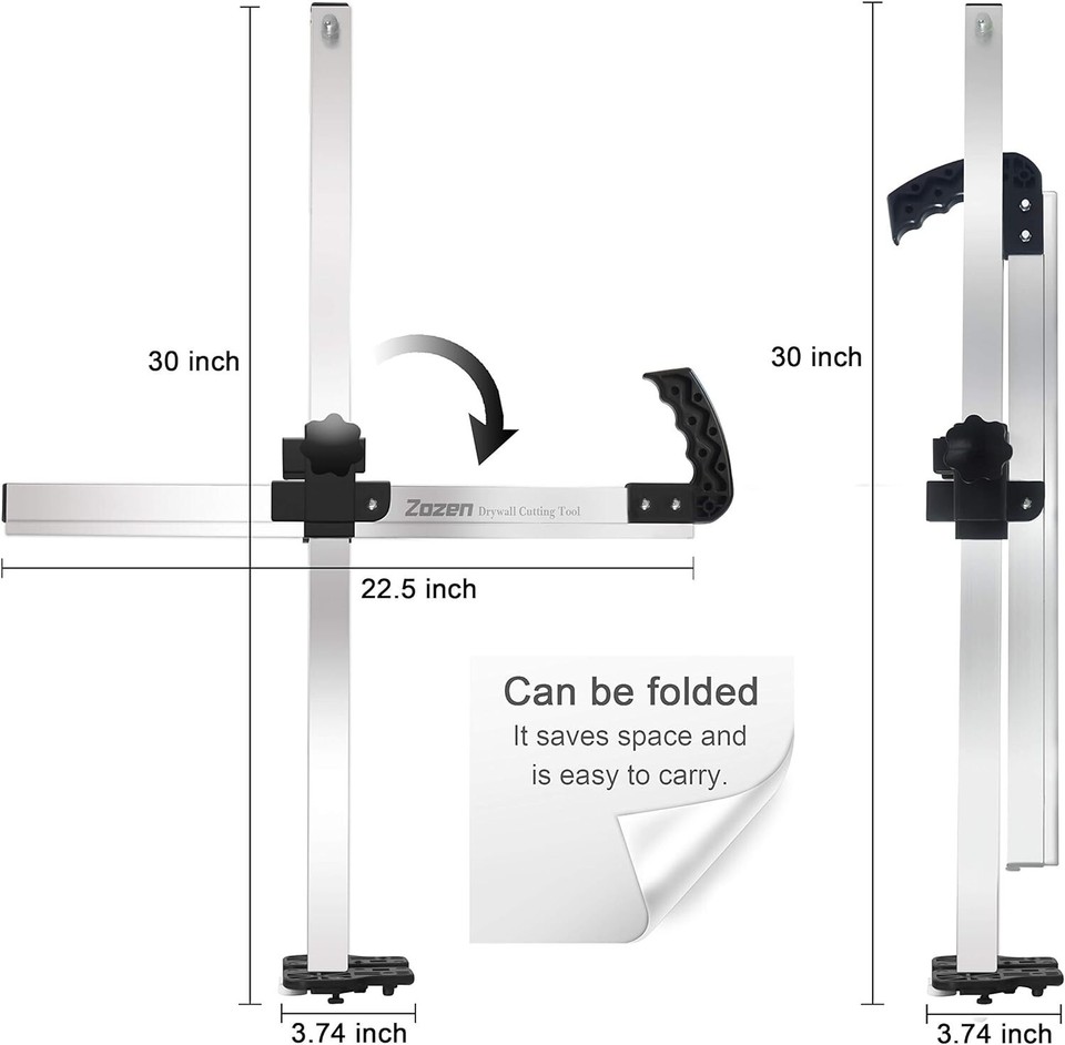 Drywall Cutting Tool, Foldable Drywall Cutter- Easy Ripper Safe Drywall ...