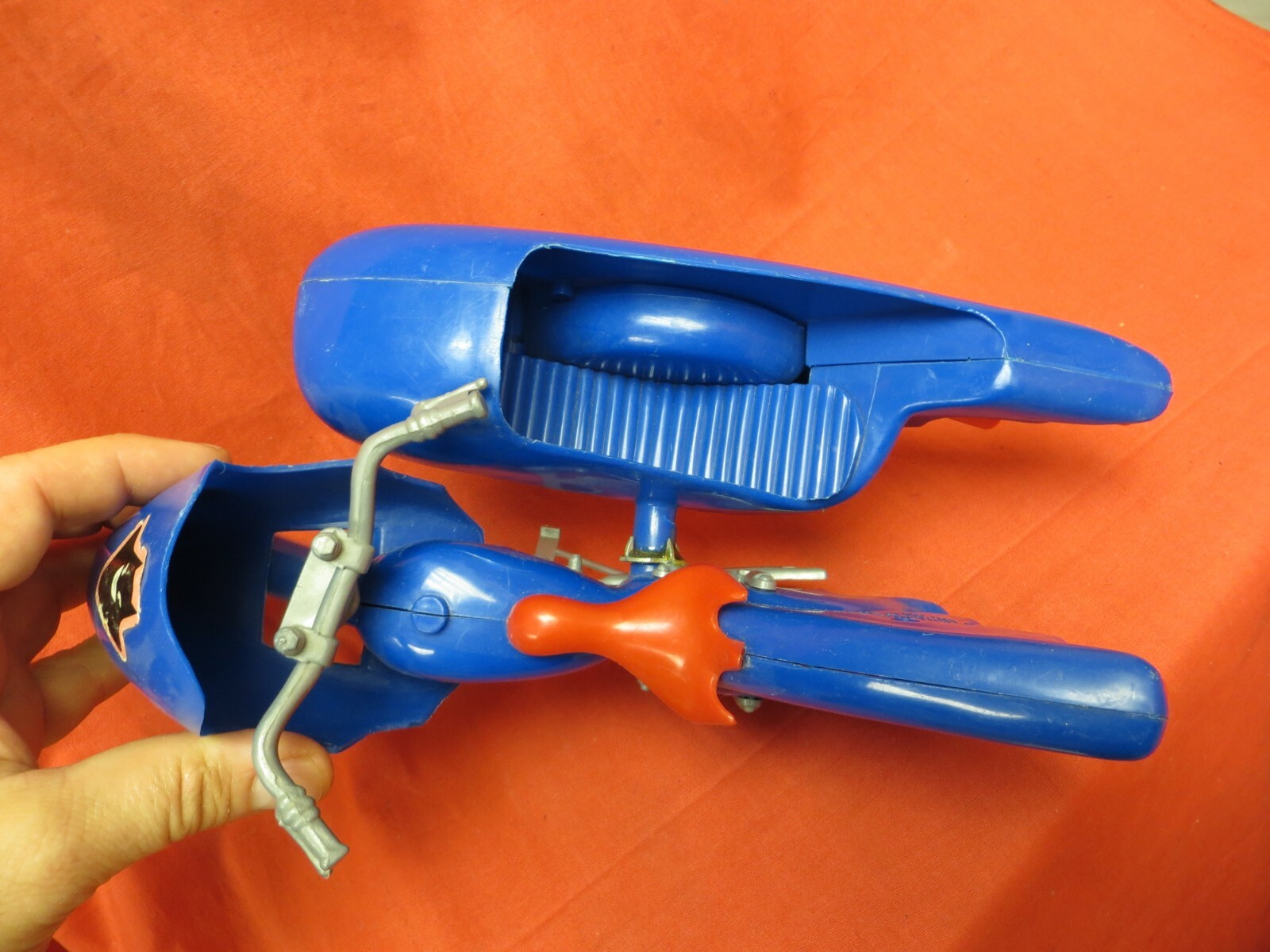 VINTAGE MEGO 1970's 1974 MEGO BATMAN : BLUE MOTORCYCLE SIDE CAR ...