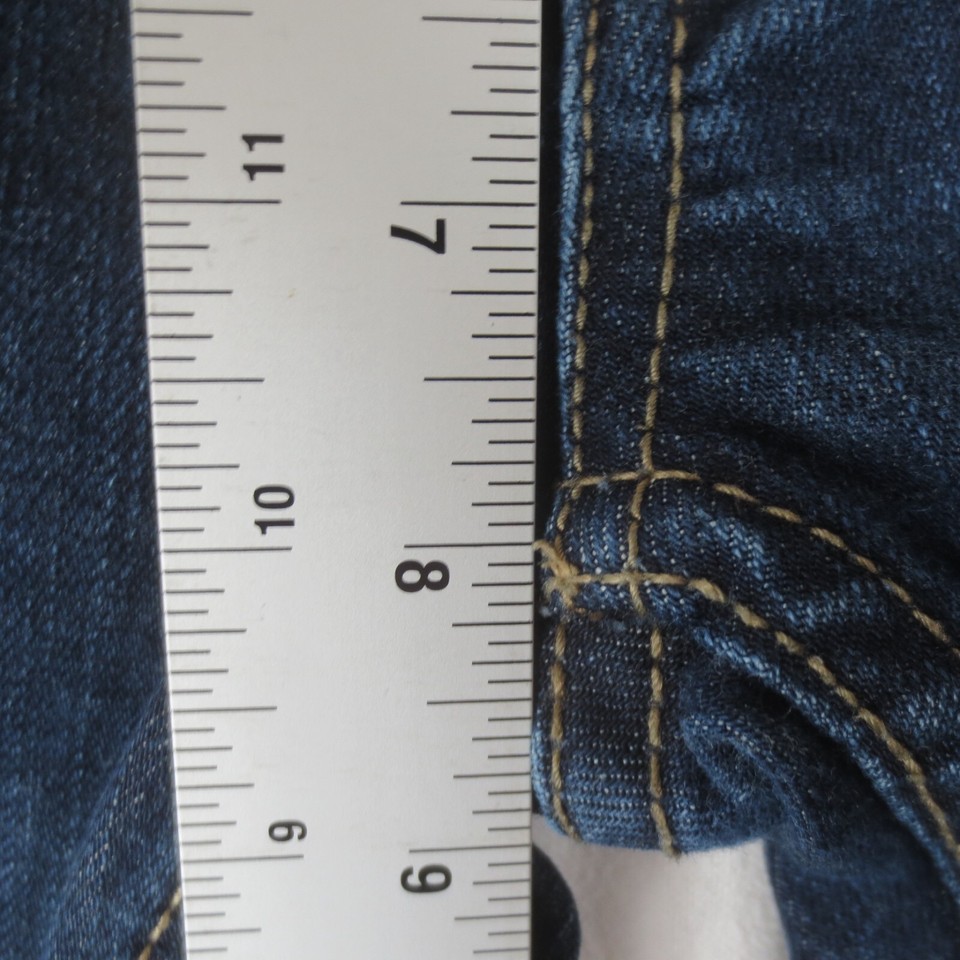 Matix Jeans Mens 30x27* Blue Dark Wash Slim Straight Low Rise Button ...