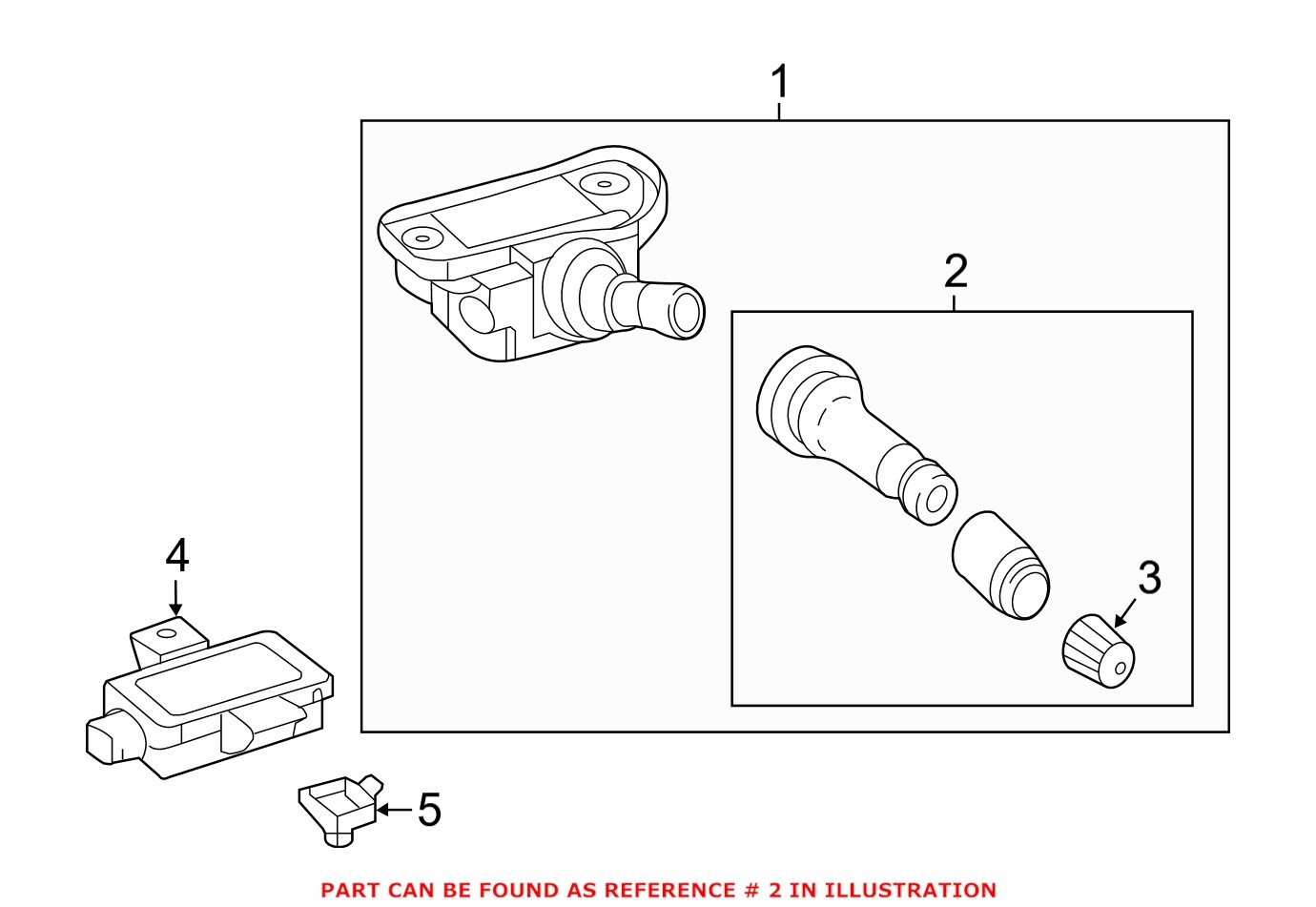 Genuine OEM TPMS Sensor Service Kit for Mercedes 0004001300 | eBay