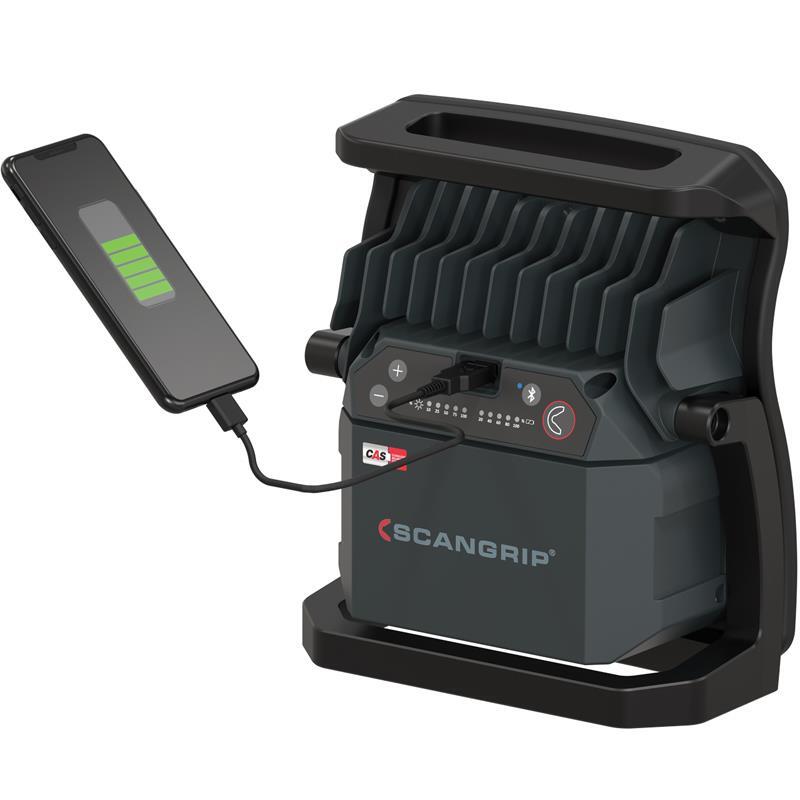 SCANGRIP LED Bau Strahler Arbeitsleuchte Lampe Nova 10 CAS SET Akku 18V ...