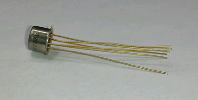 Vintage General Electric 2N2060 NPN Bipolar Transistor 6 Pin Old Gold ...