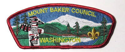 Vintage Unused Mount Baker Council GMY plastic back BSA CSP Patch w ...