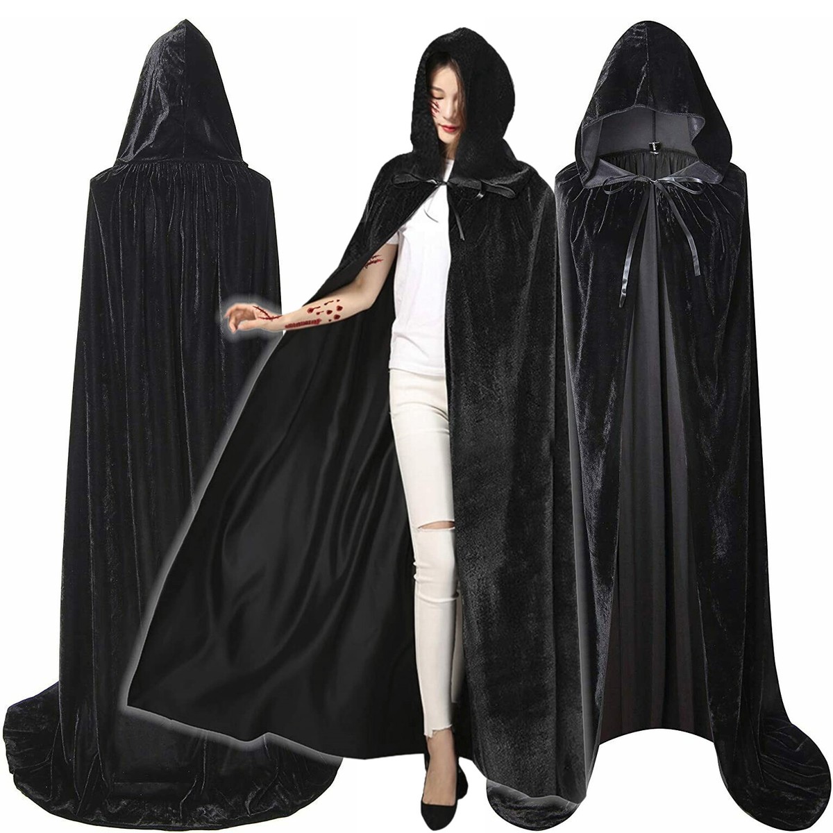 Black Hooded Cloak Witch