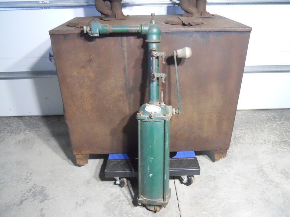 Vintage Double Oil Lubester & Wayne Curbside Gas Pump Gas Station ...