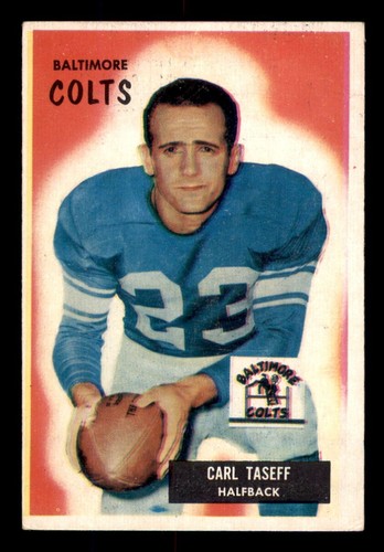 1955 Bowman Football #103 Carl Taseff VG/EX *e2 | eBay