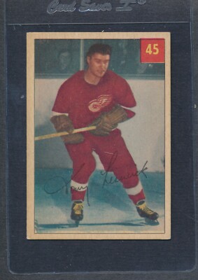 1954/55 Parkhurst #045 Tony Leswick Red Wings EX *155 | eBay