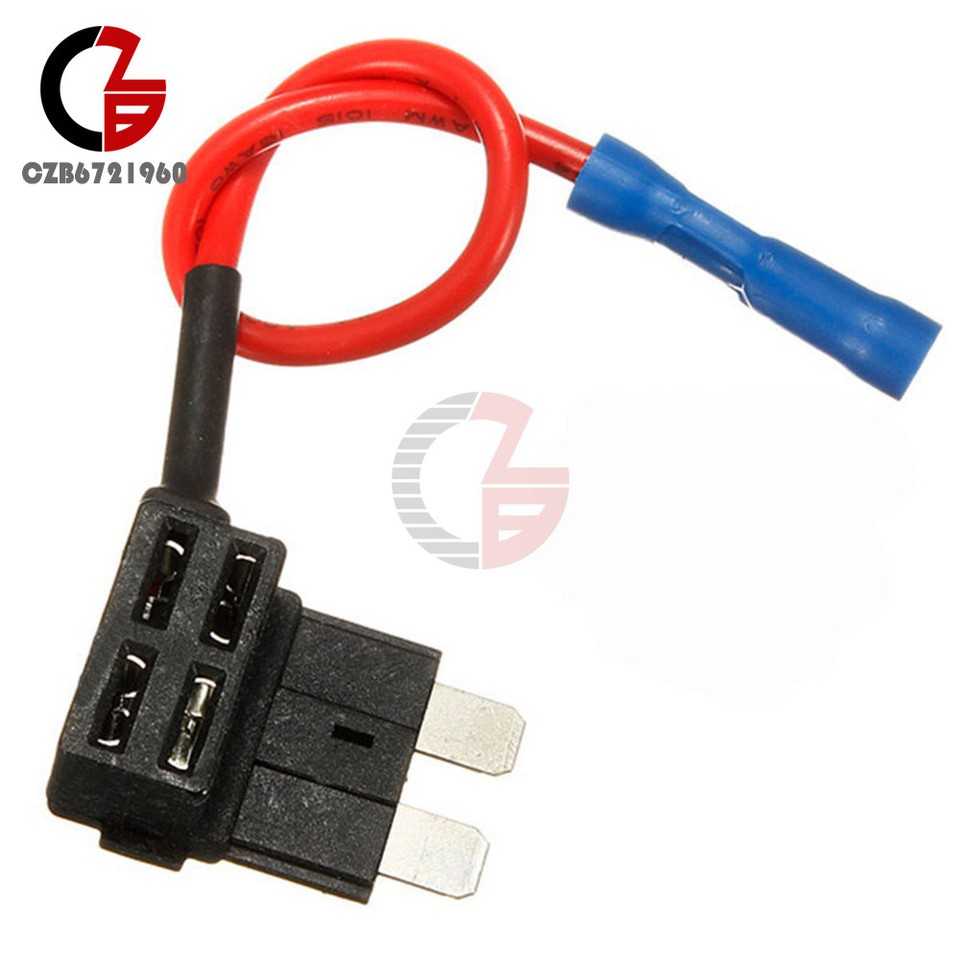 12V Car Add-a-circuit Fuse Mini ATM APM Auto 10A Blade Fuse Holder TAP ...