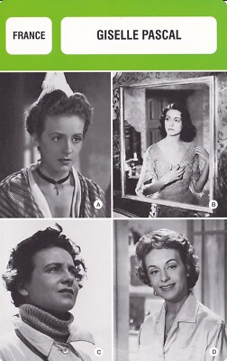 Fiche Cinéma - Actrices - GISELLE PASCAL (1941-84) | eBay