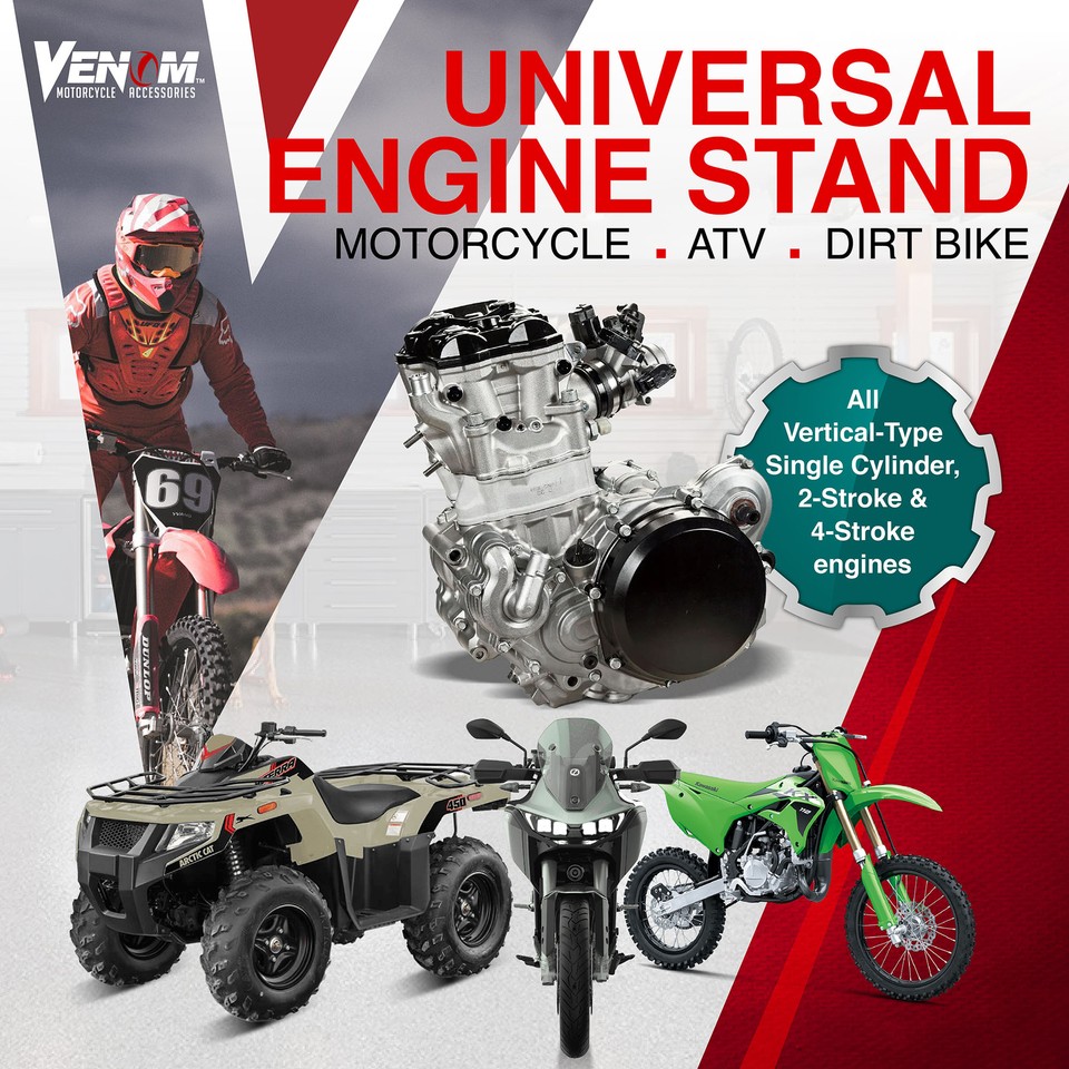 Compact Engine Lift W/ Oil Drip Pan Compatible With Motorcycle, Atvs ...